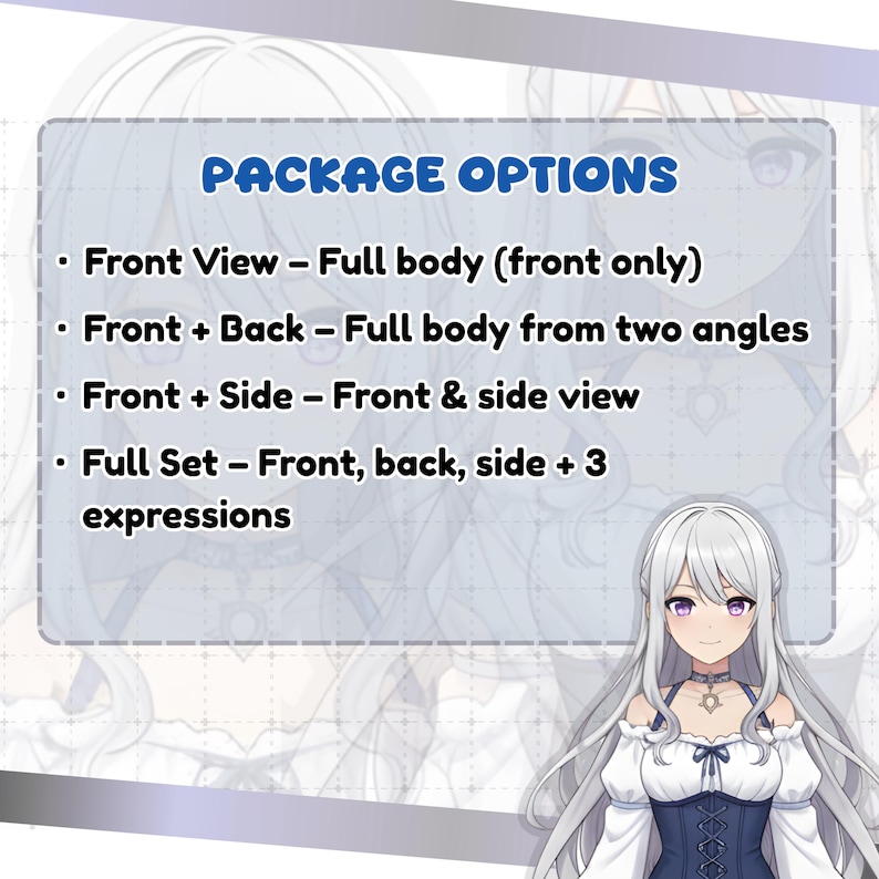 Personalized Character Sheet for Original Characters | Custom Anime ...