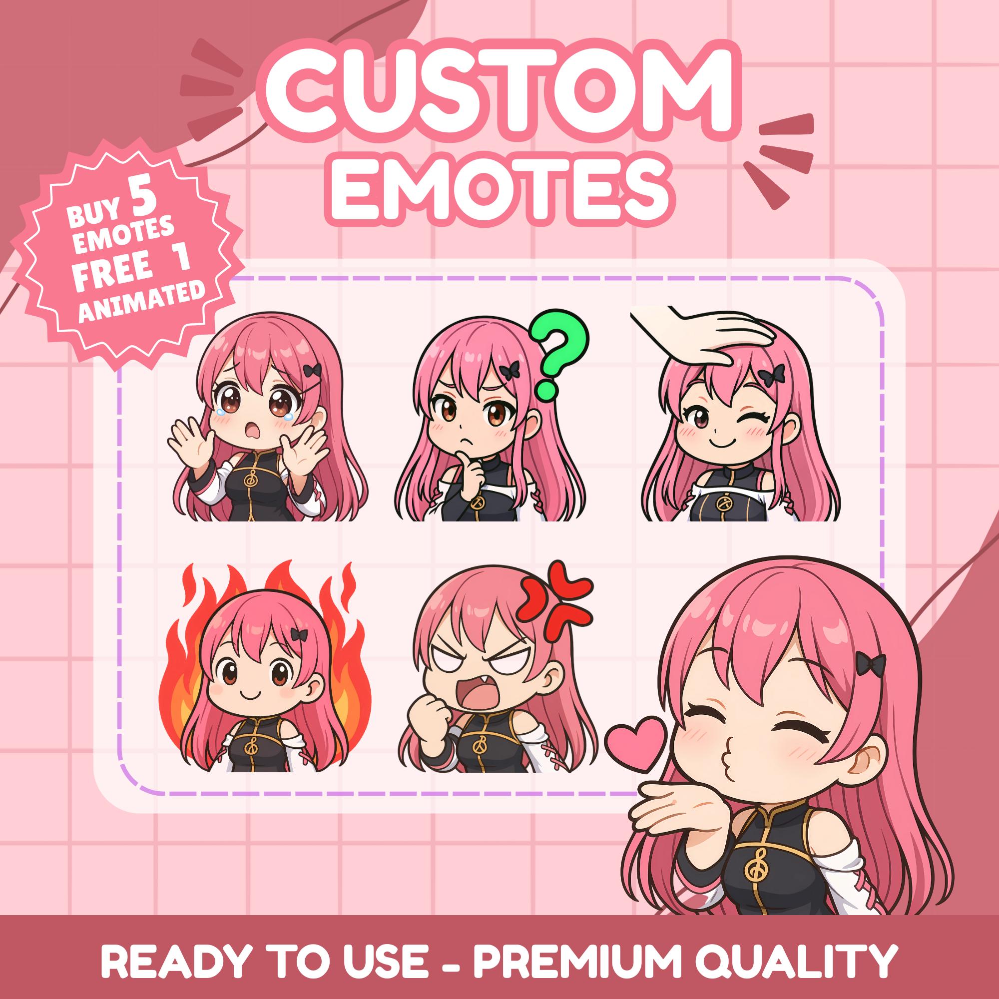 Emotes personalizados de Twitch / Emotes animados / Emote de Twitch ...