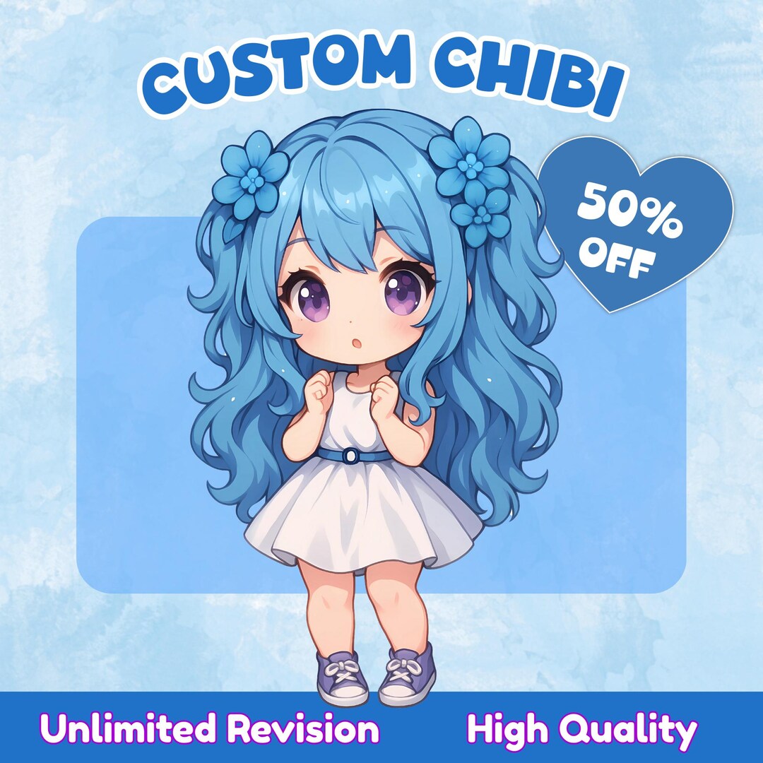 CHIBI CHARACTER, Custom Chibi, Chibi Couple, Chibi, Chibi Portrait ...