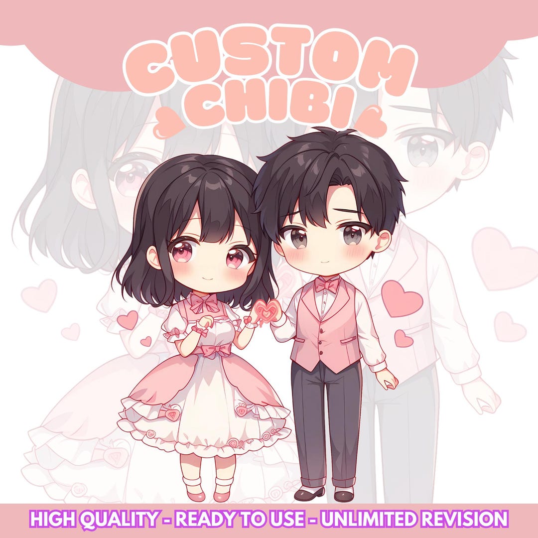 Custom Chibi, Couple Chibi, Chibi Character, Chibi Logo, Cute Chibi ...