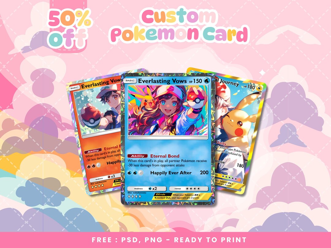 Custom Fantasy Monster Card – Personalized Anime Trading Card for ...