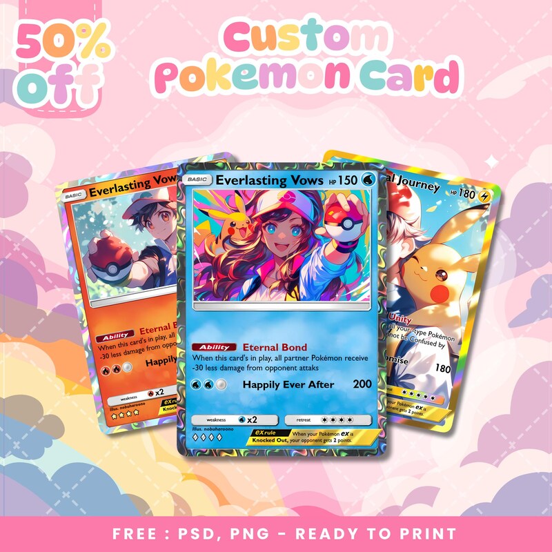 Custom Pet Pokémons Card - Etsy
