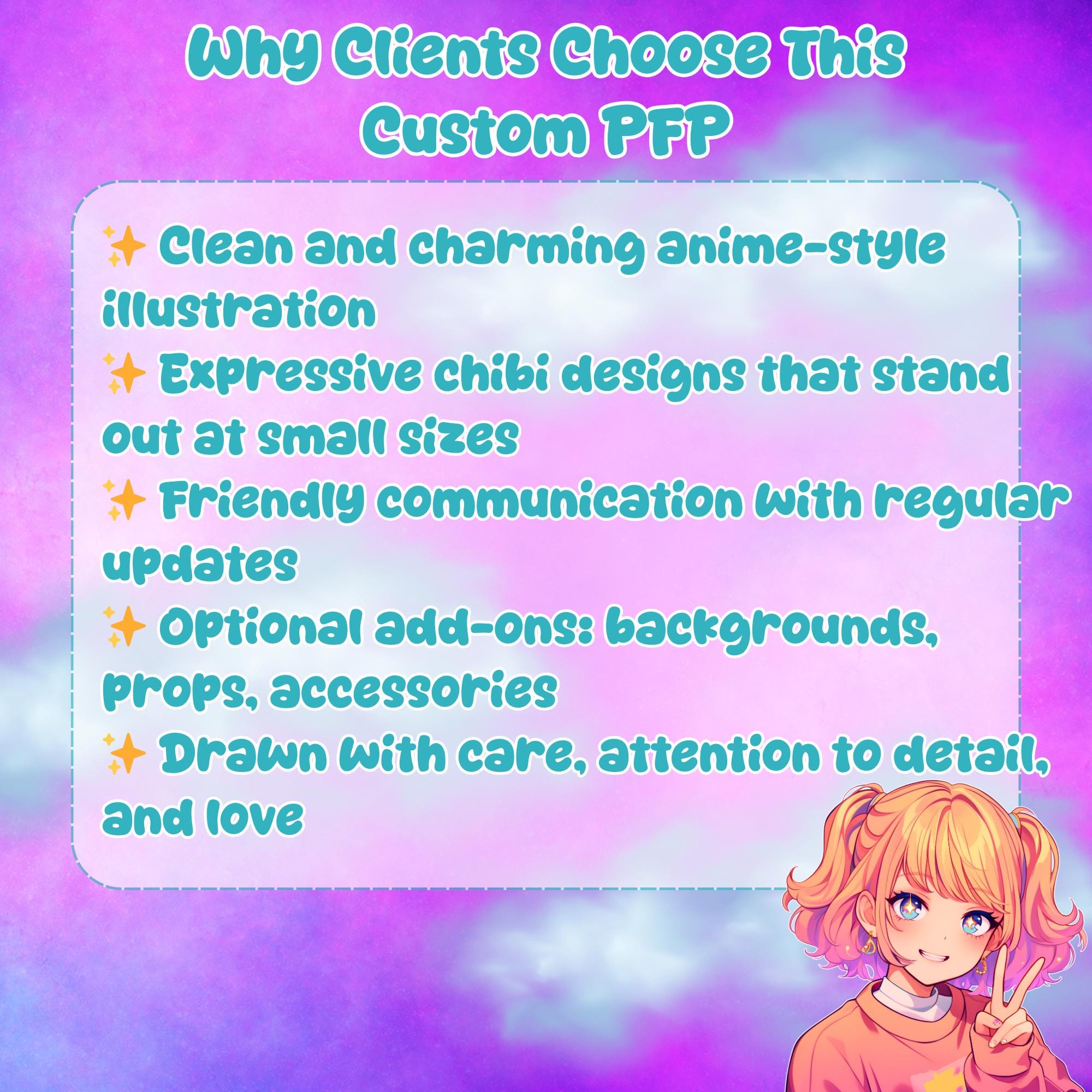 Custom Pfp Anime Avatar for Streamer Pfp Commission for Online Branding ...