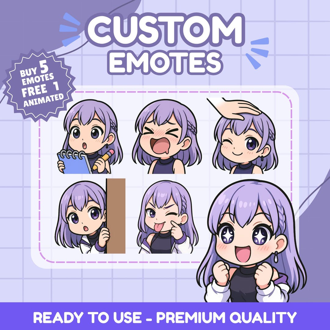 Emotes personalizados de Twitch / Emotes animados / Emote de Twitch ...
