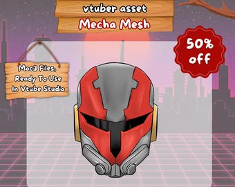 Vtuber Asset Rigged Santa Beard Hat or Christmas Hat, Premade Assets ...