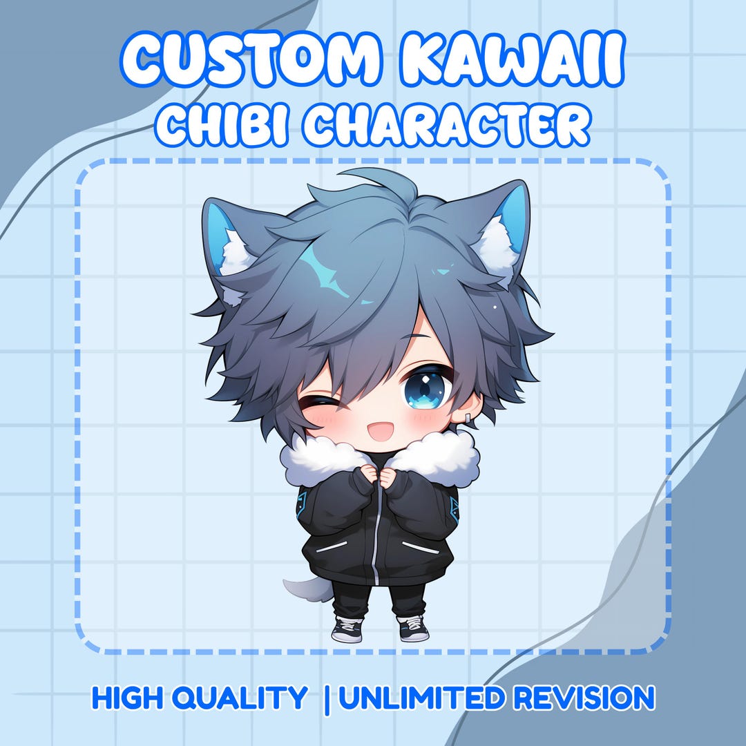 CUSTOM Chibi | Chibi Character | Chibi PNG | Chibi Illustration | Chibi ...