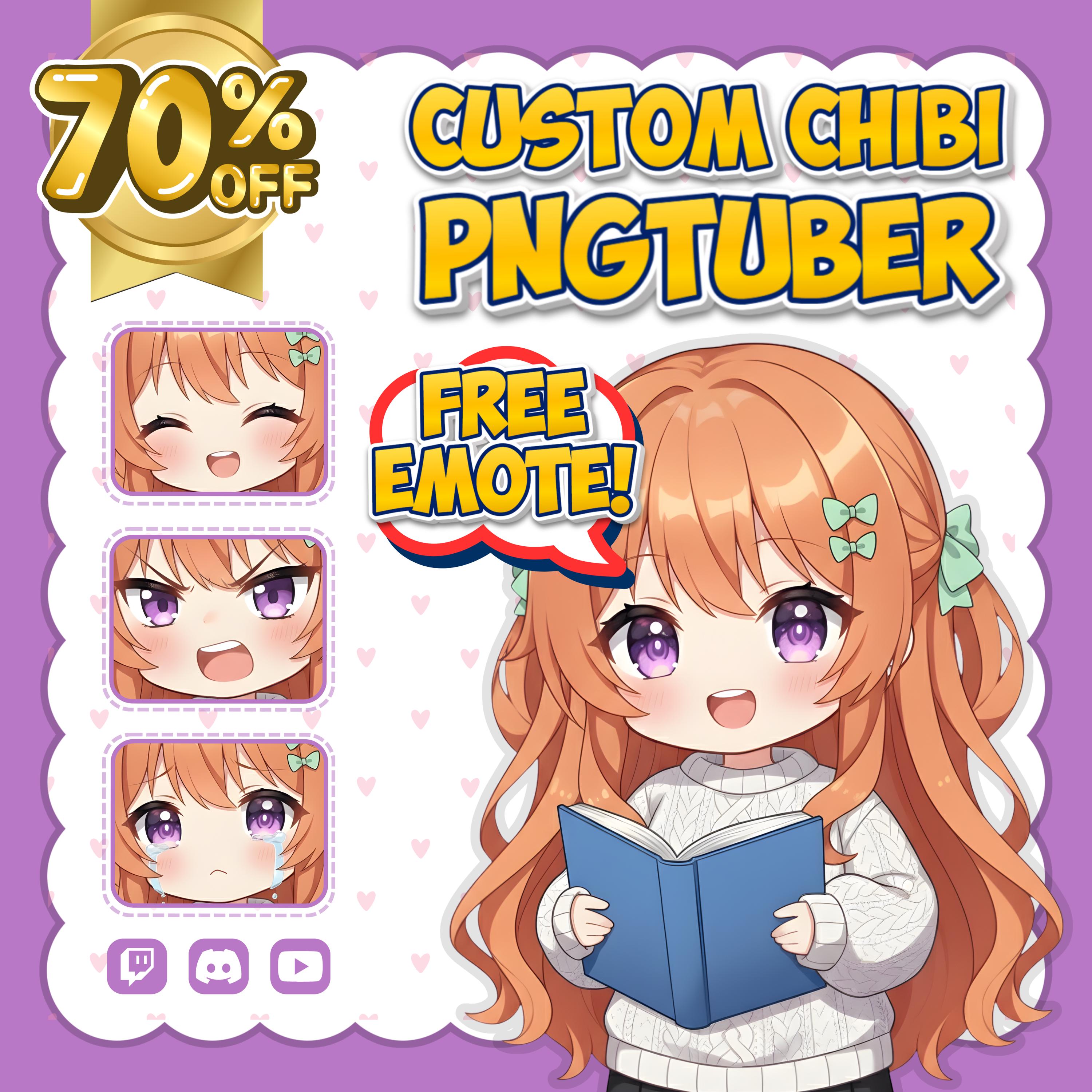 Chibi Pngtuber Commission – Custom Reactive Avatar for Streaming ...
