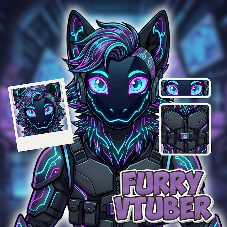 Custom Furry Vtuber | Anthro Avatar Commission | Personalized Fursona ...