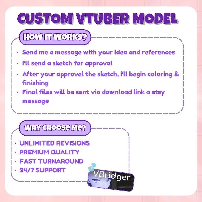 Anime Vtuber Model Commission for Streamers | Custom Live2d Virtual ...