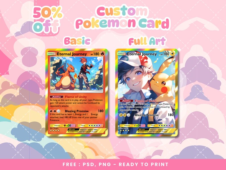 Custom Fantasy Monster Card – Personalized Anime Trading Card for ...