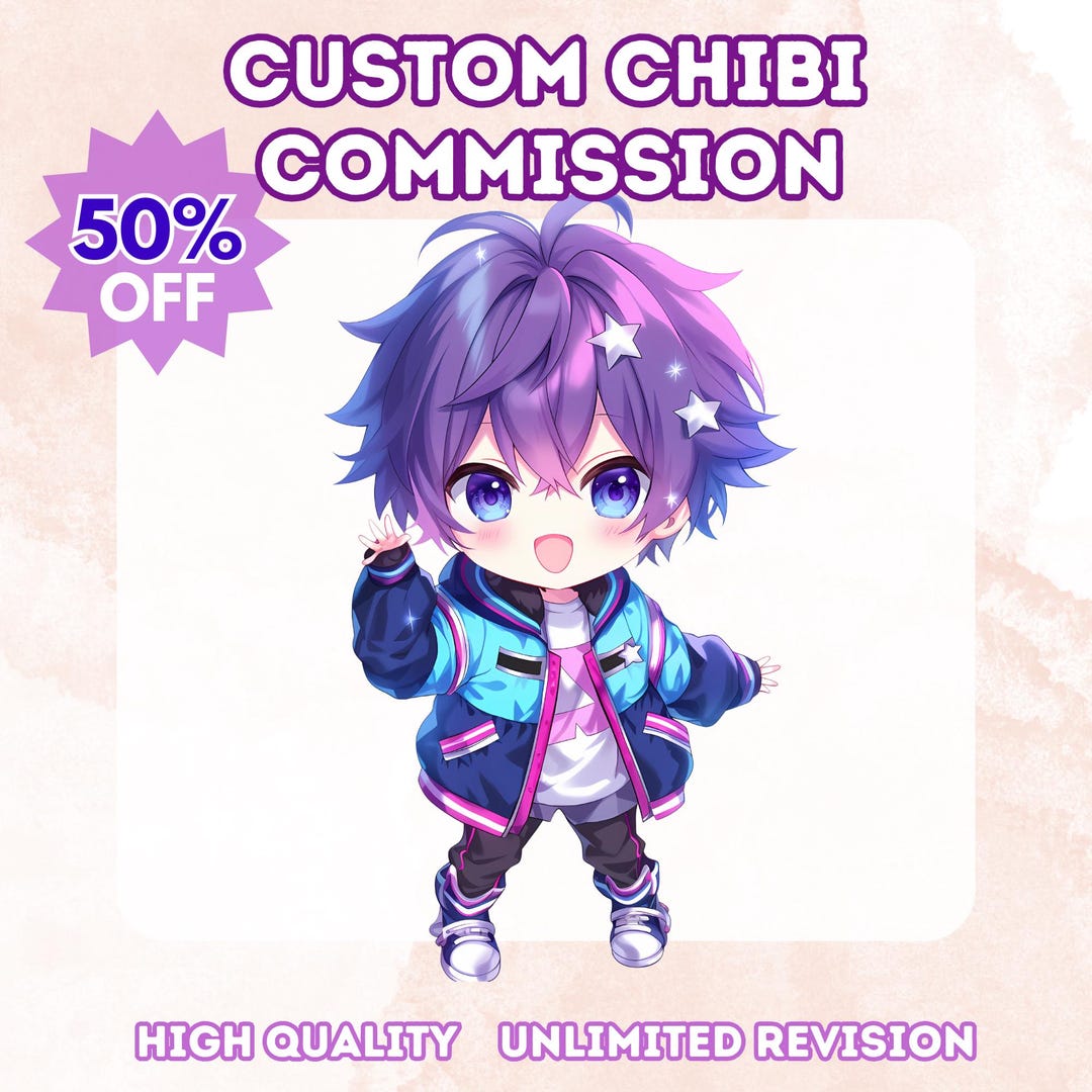 CUSTOM CHIBI | Custom Chibi Anime, Chibi Character, OC, Chibi Emotes ...