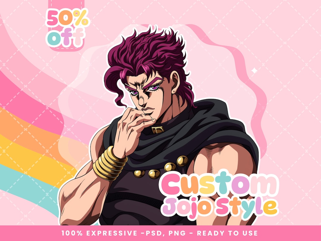 Custom Jojo Style Art | Anime Character Portrait | Stylized ...