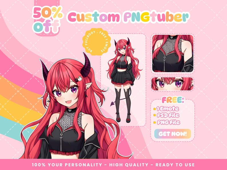 Custom Pngtuber Mouse Tracking Character Commission Interactive ...