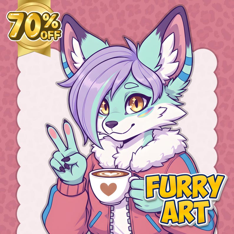 Custom Furry Character Art – Personalized Anthro Illustration for ...