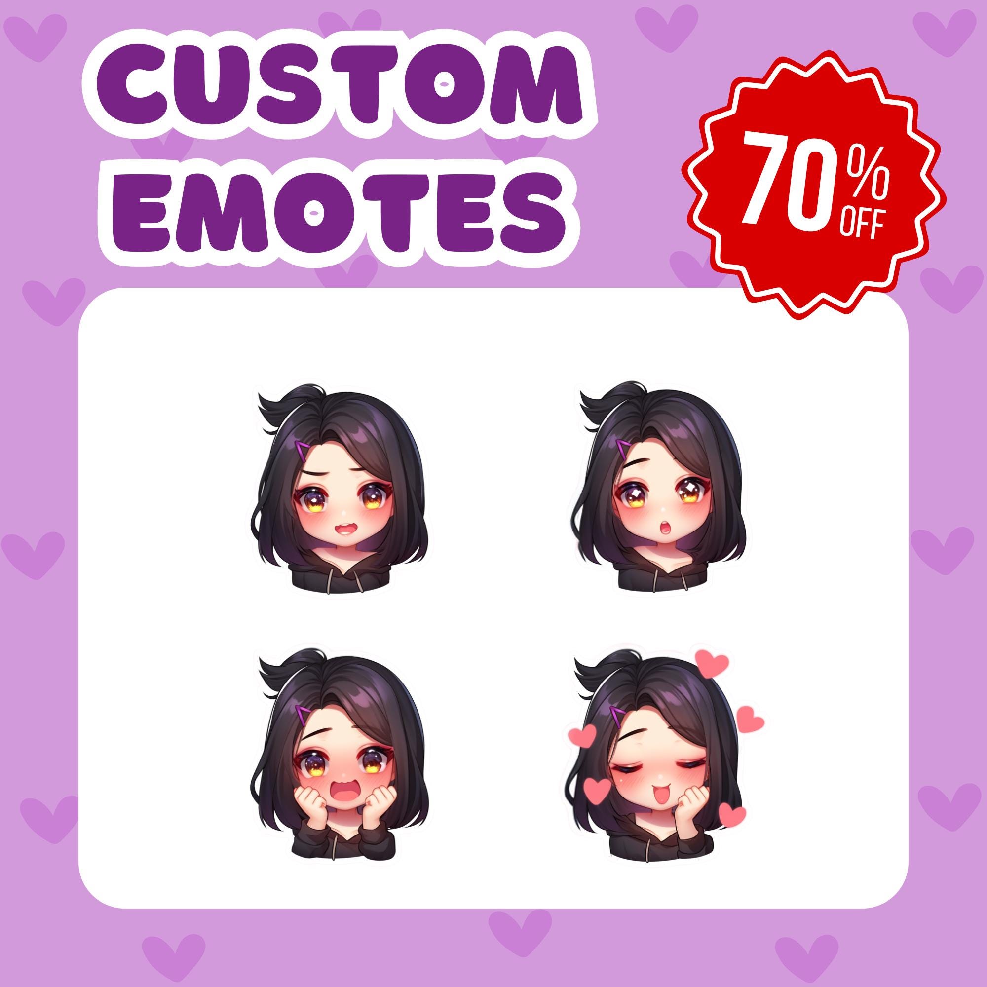 Custom Twitch Emotes Twitch Emote for Streamer Animated Emotes YCH ...