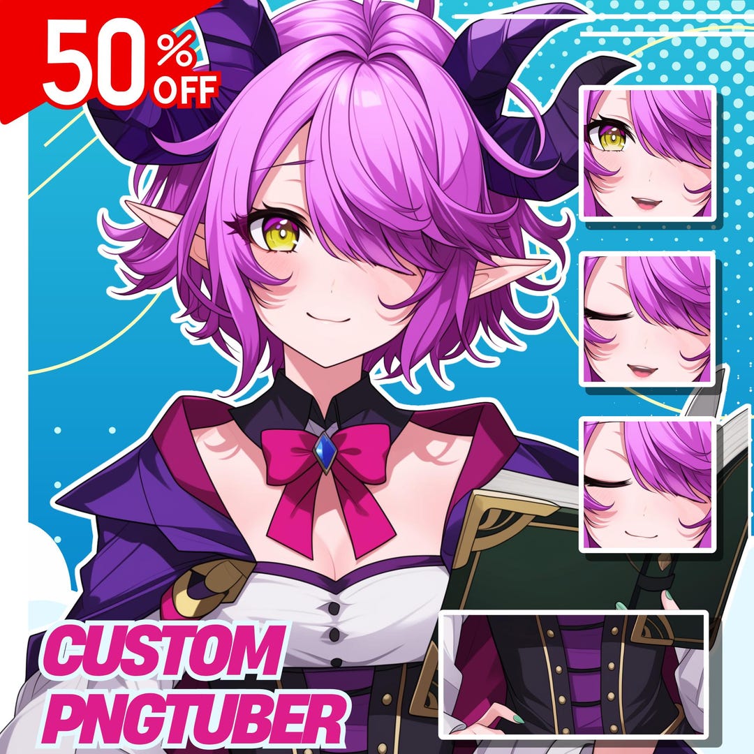 Pngtuber Avatar Commission | Custom Model Artwork | Anime Style PNG ...