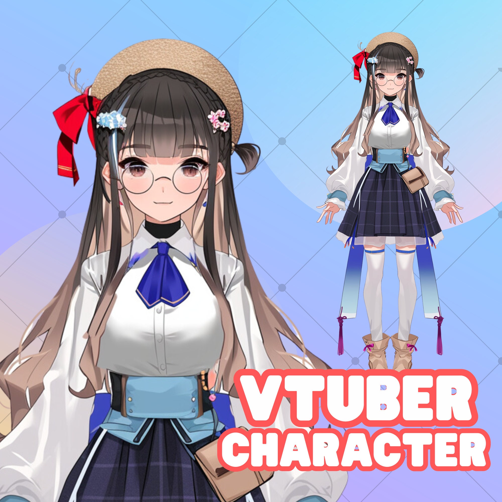 CUSTOM LIVE2D VTUBER MODEL Vtuber Design, Vtuber Model, Vtuber Asset, Vtuber Commission, Custom ...