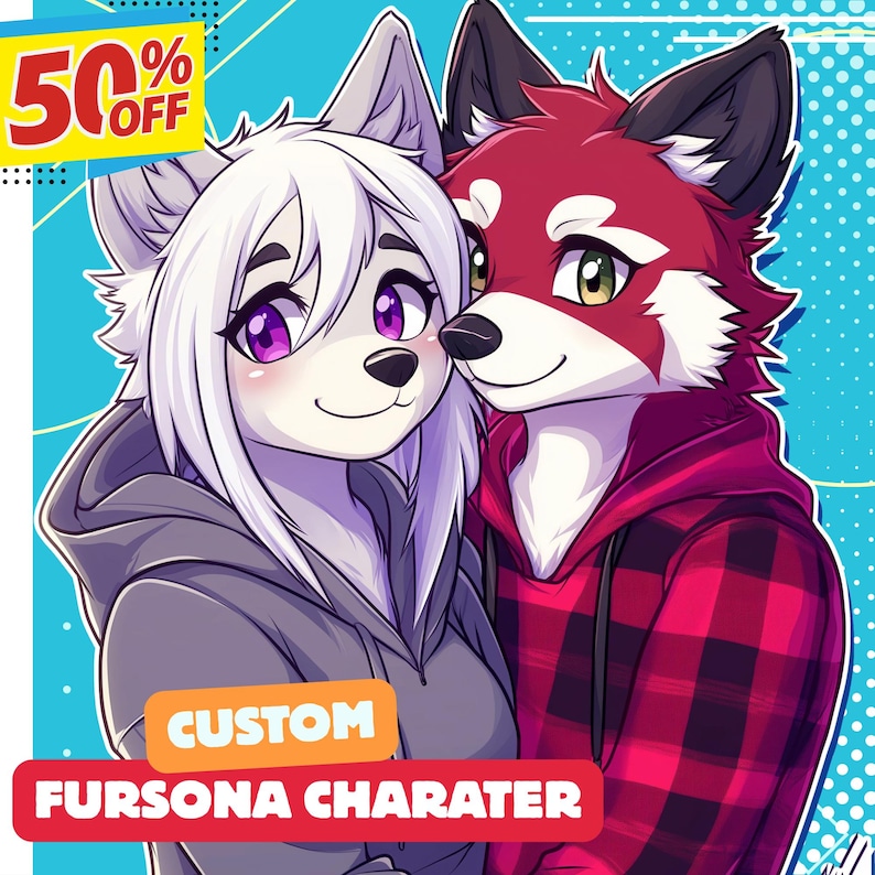 Furry Character Commission | Custom Fursona Art | Anthro OC Design - Etsy