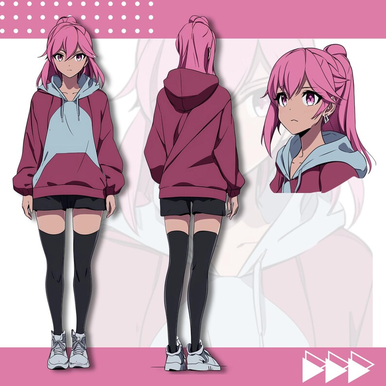 Character Reference Sheet, Reference Sheet Commission, Vtuber Reference ...