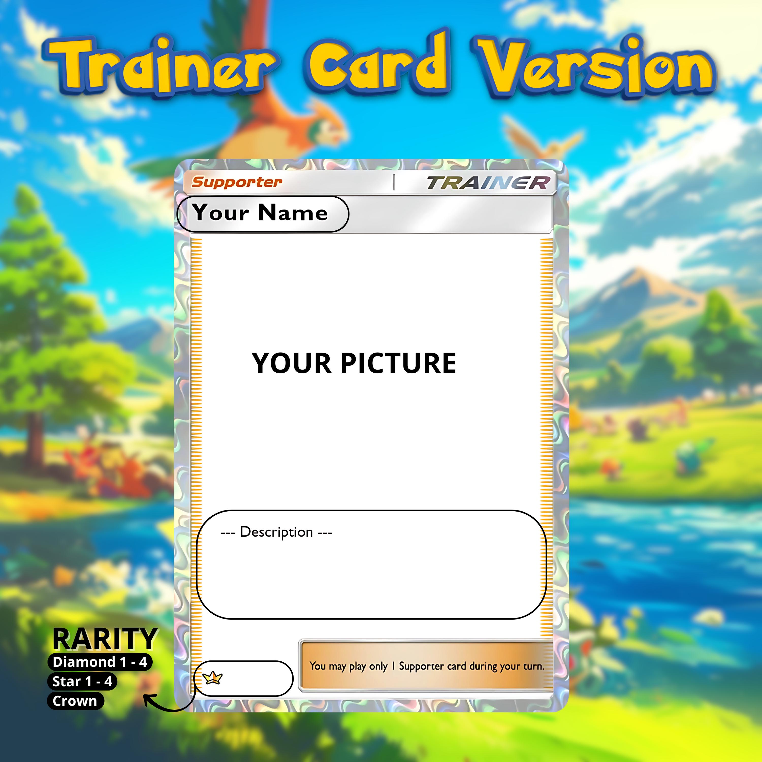 Custom Full Art Pokemon Card - Personalized TCG Pokemon Gift - Digital ...
