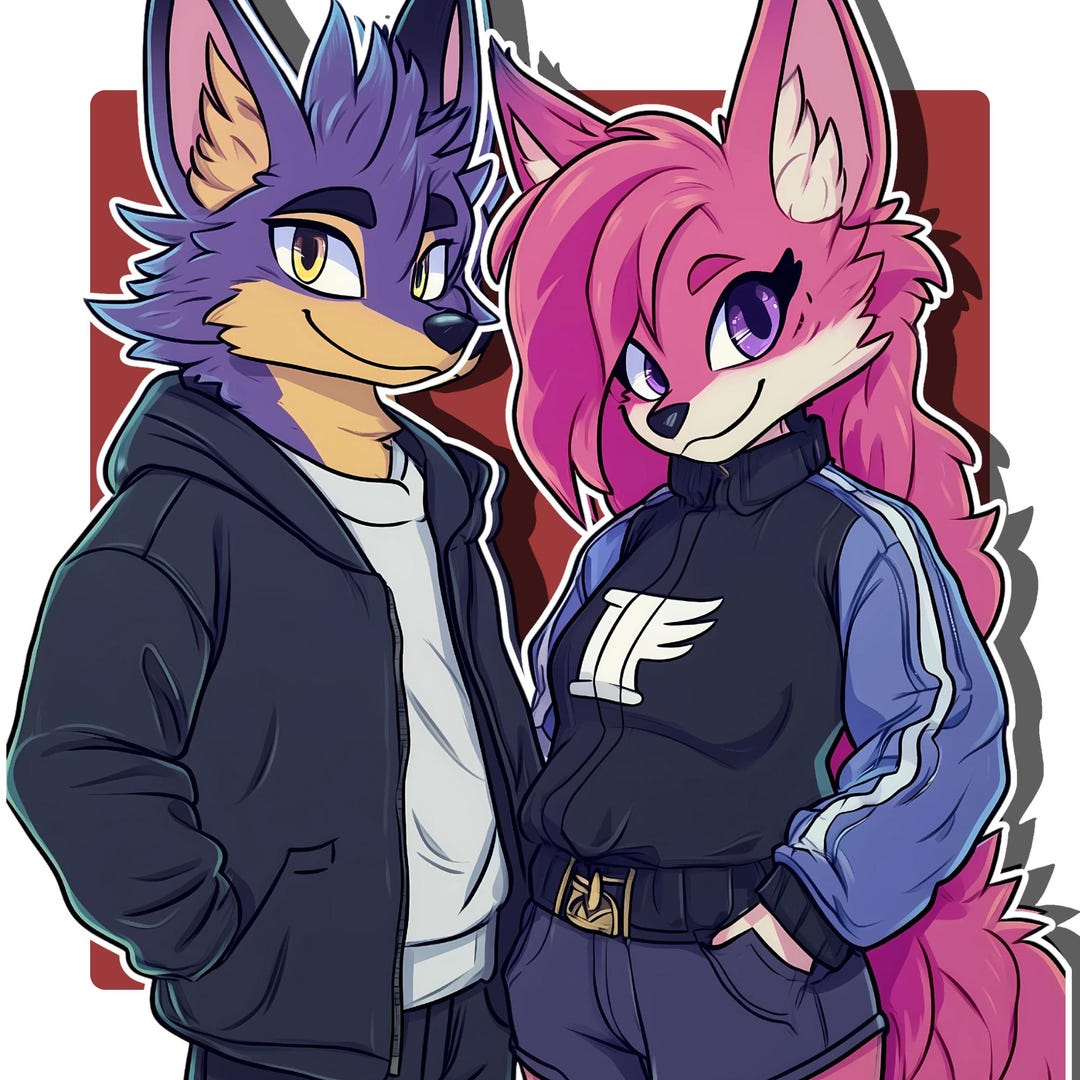 Furry Commission, Anthro Icon, Furry Pfp, Furry Fursona Headshot ...