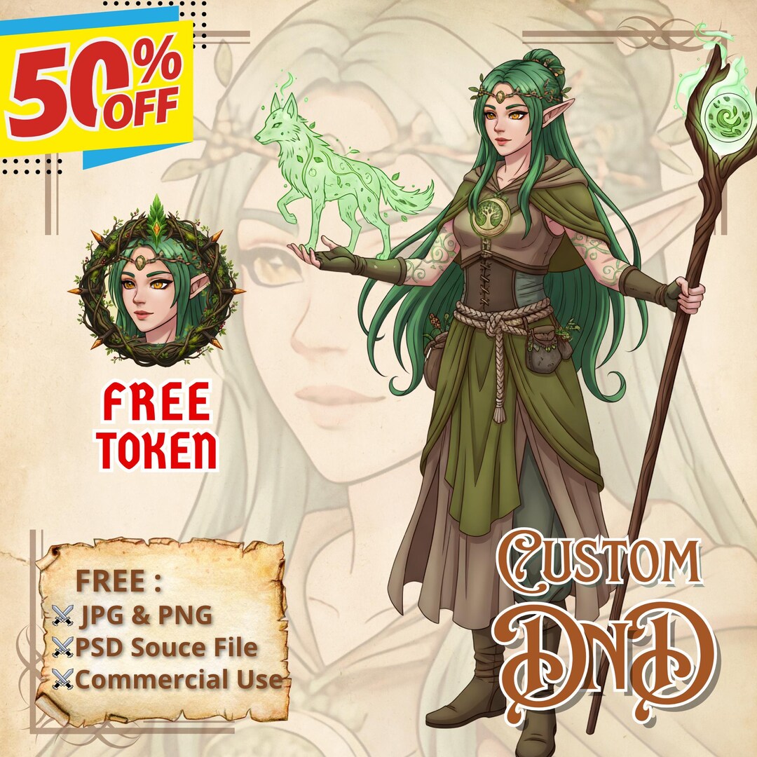 Custom RPG Character | Dnd Portrait Commission | Fantasy OC ...