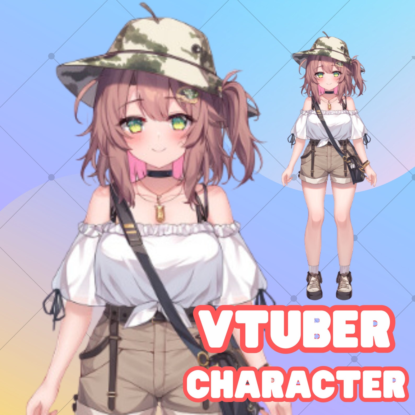 CUSTOM LIVE2D VTUBER MODEL Vtuber Design, Vtuber Model, Vtuber Asset, Vtuber Commission, Custom ...