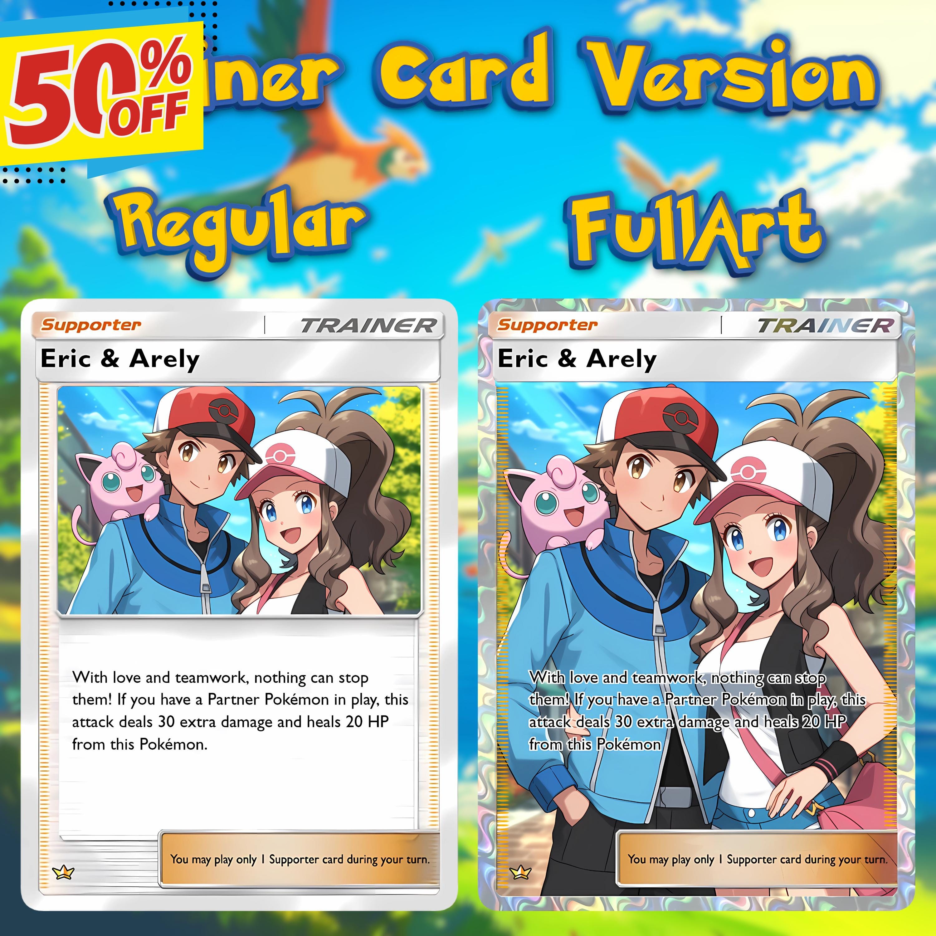 Custom Full Art Pokemon Card - Personalized TCG Pokemon Gift - Digital ...
