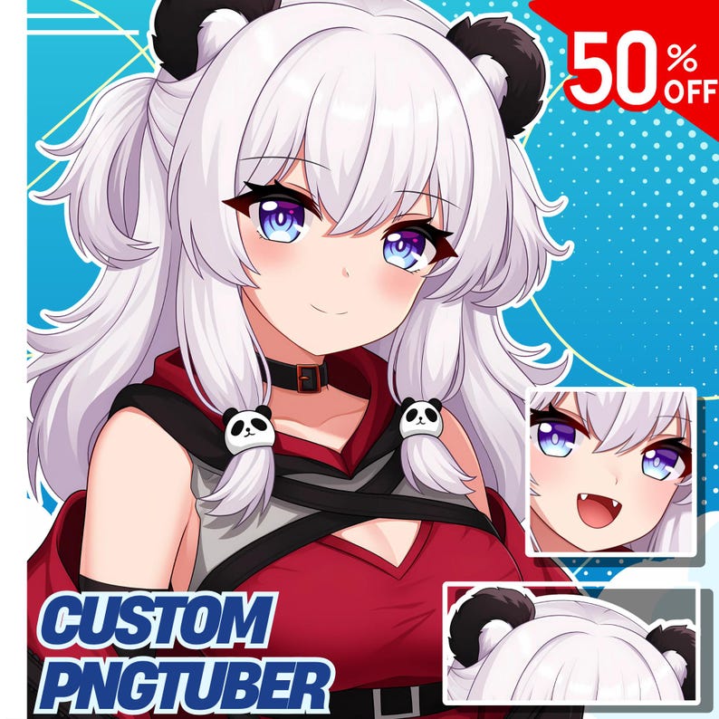 Customizable Pngtuber Model | Anime Streaming Avatar Commission ...