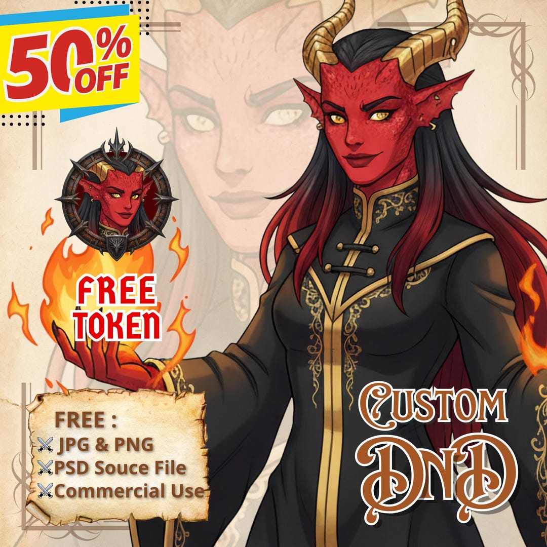 Custom DND Character Art: RPG Fantasy Illustration Design - Etsy Australia