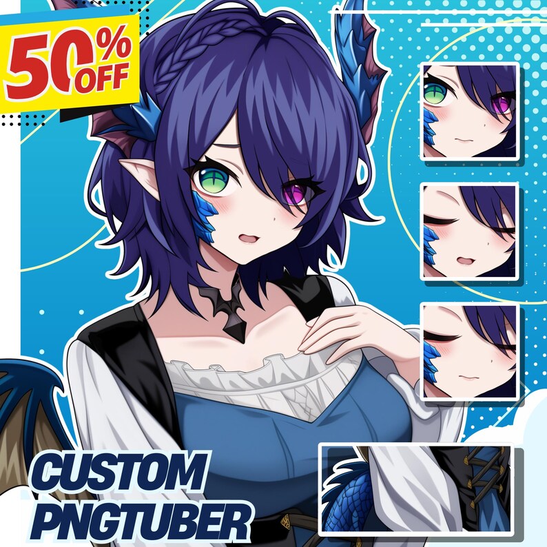 PNGTUBER COMMISSION | Custom Pngtuber, PNG Model, Pngtuber Character ...