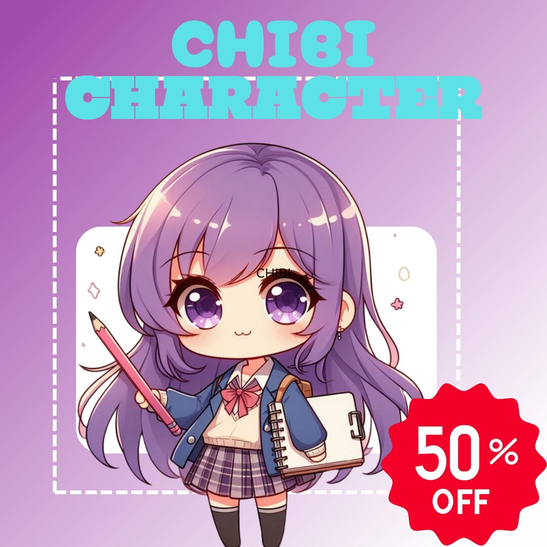 CUSTOM CHIBI, Chibi Character, Chibi Emotes, Chibi Valentines, Chibi ...