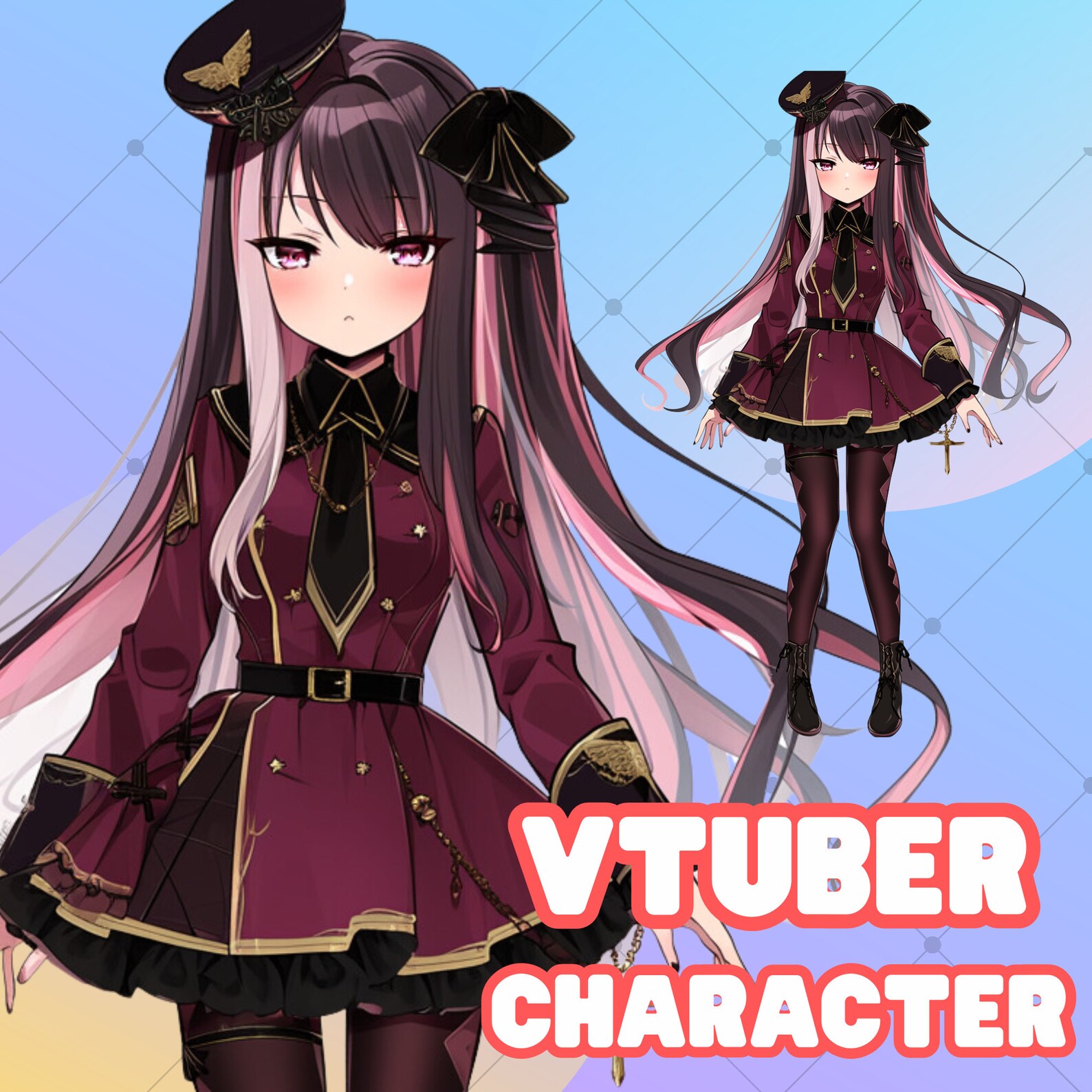 CUSTOM LIVE2D VTUBER MODEL Vtuber Design, Vtuber Model, Vtuber Asset ...