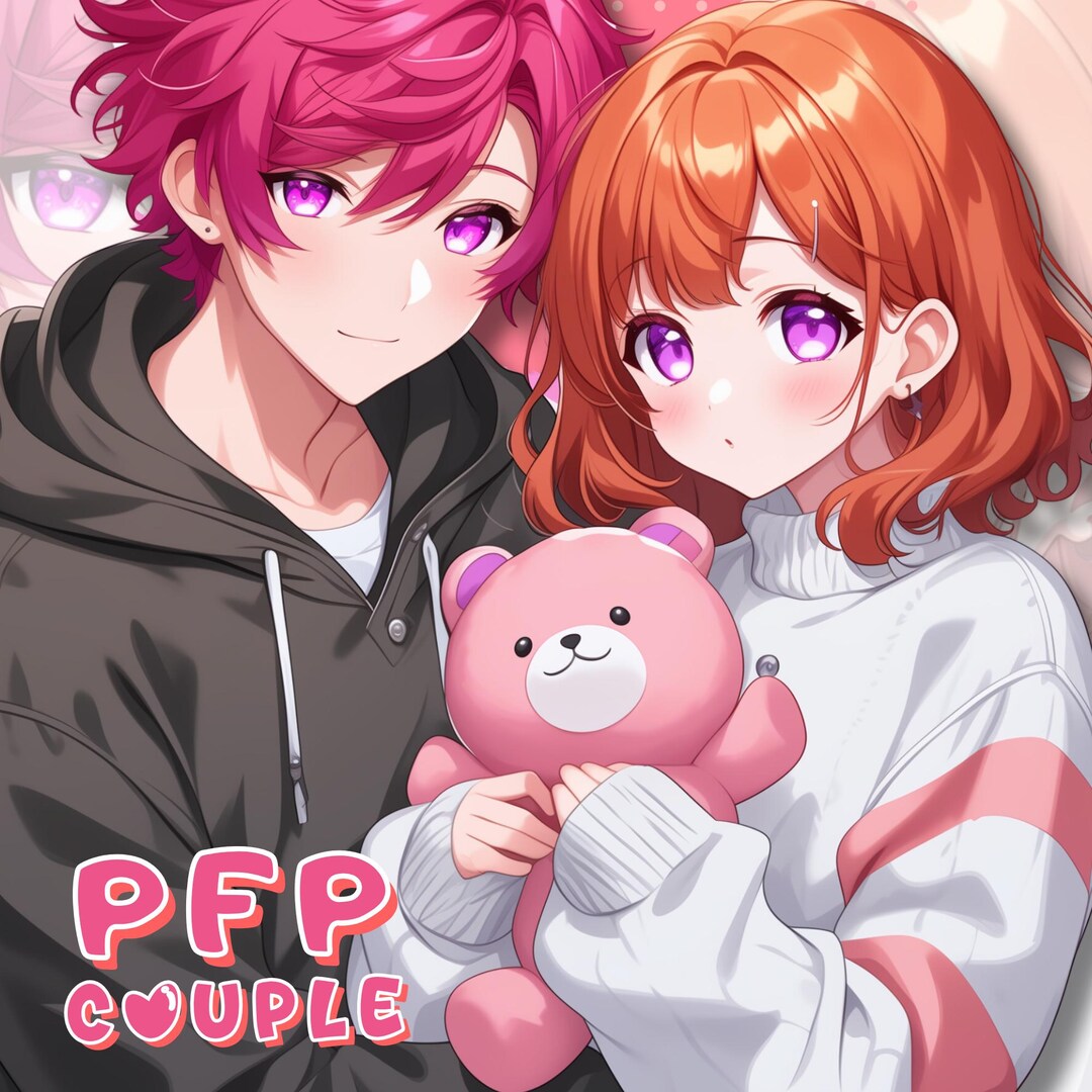 Custom Anime Portrait, PFP Couple, Anime Art Commission, Couple ...