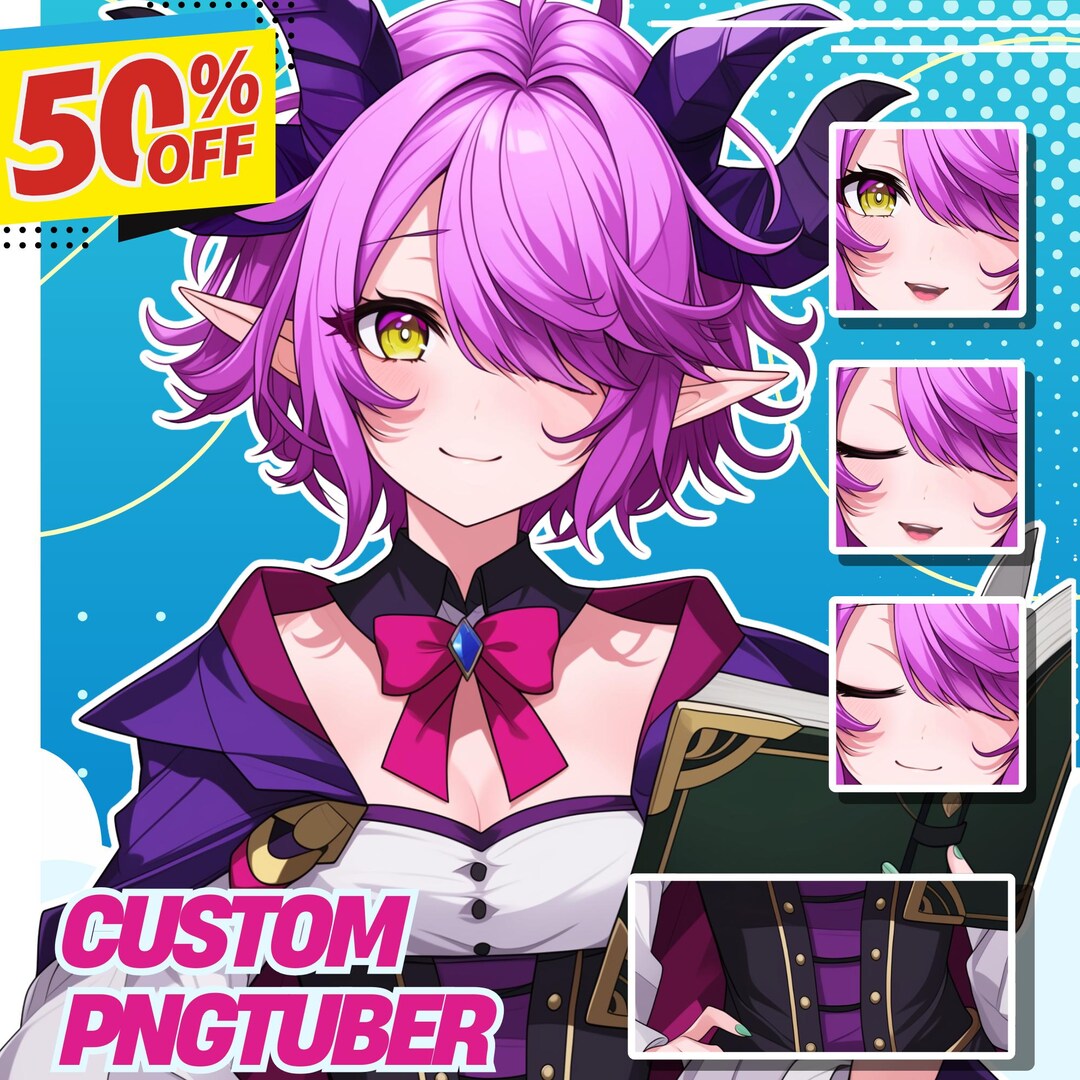 PNGTUBER COMMISSION | Custom Pngtuber, PNG Model, Pngtuber Character ...