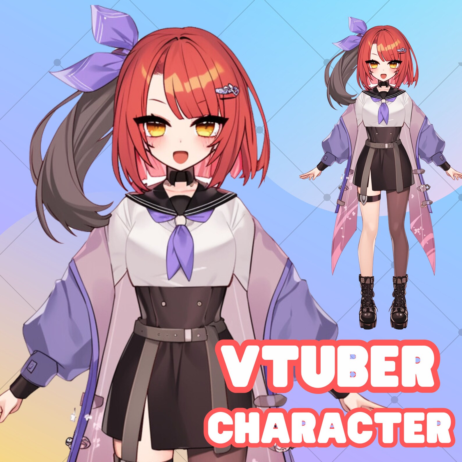 CUSTOM LIVE2D VTUBER MODEL Vtuber Design, Vtuber Model, Vtuber Asset, Vtuber Commission, Custom ...
