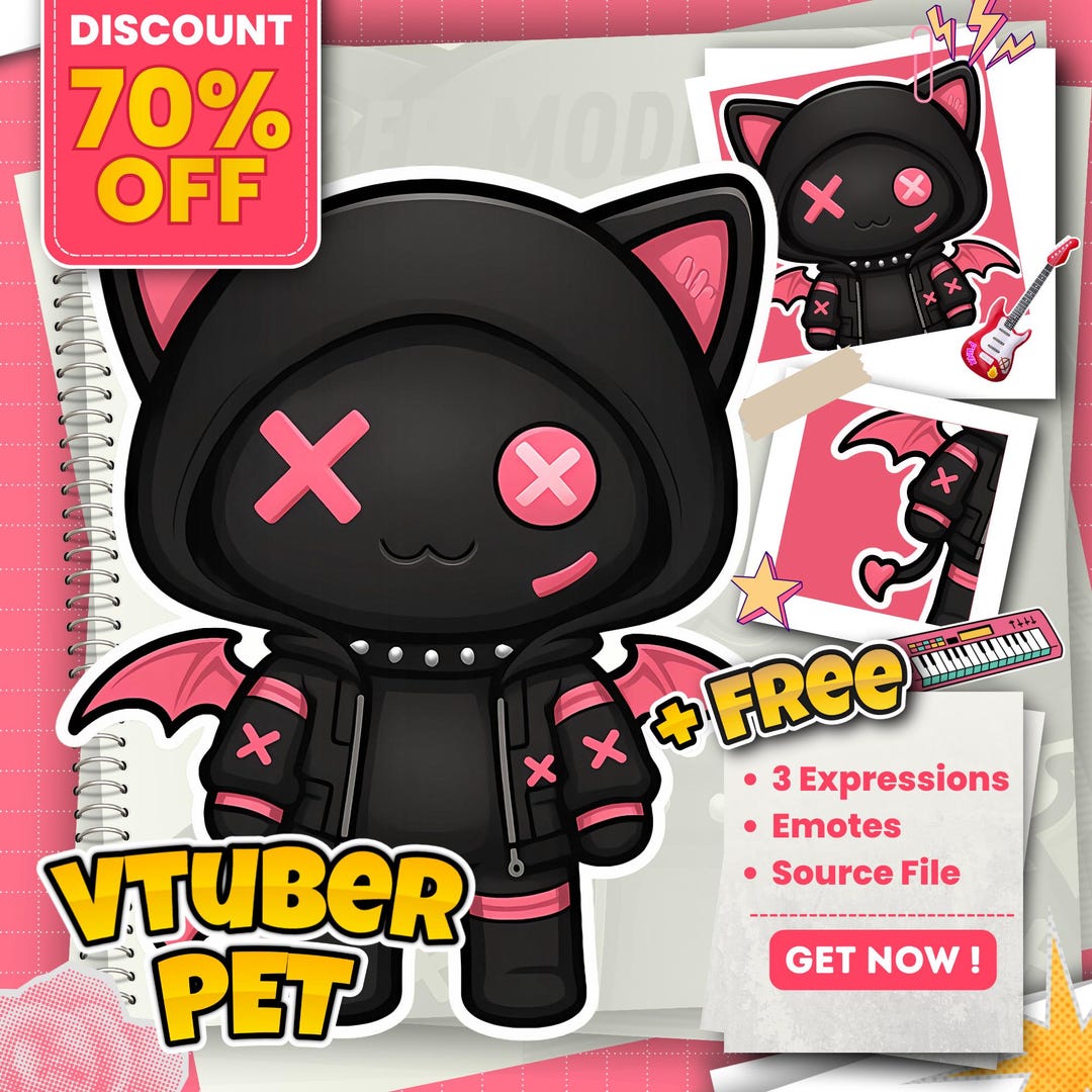 Vtuber Pet Model | Custom Live2d Pets for Streams - Etsy