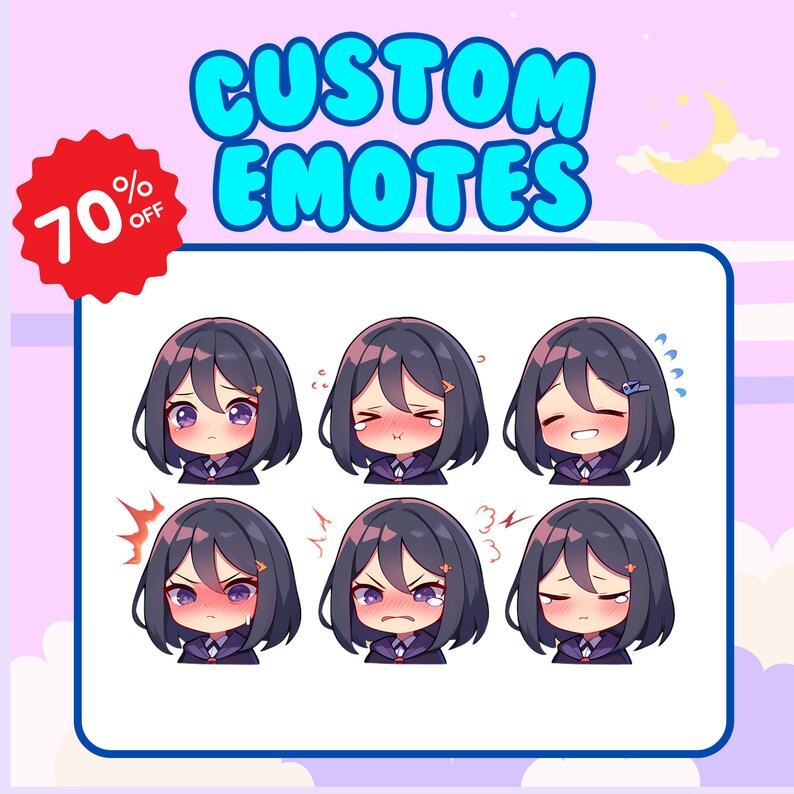Custom Stream Emotes Twitch Emote Badge Discord Emote Custom Emote ...