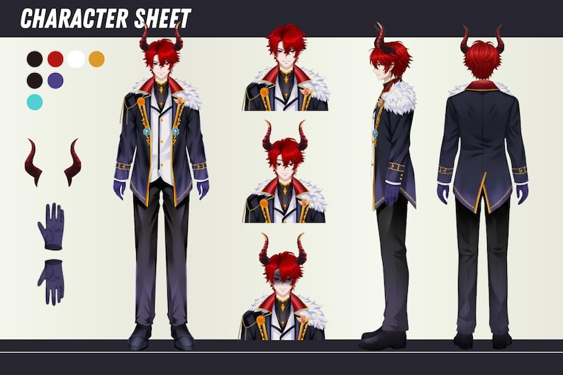 Custom DND Character Sheet – 5E RPG Furry Vtuber Printable PDF - Etsy