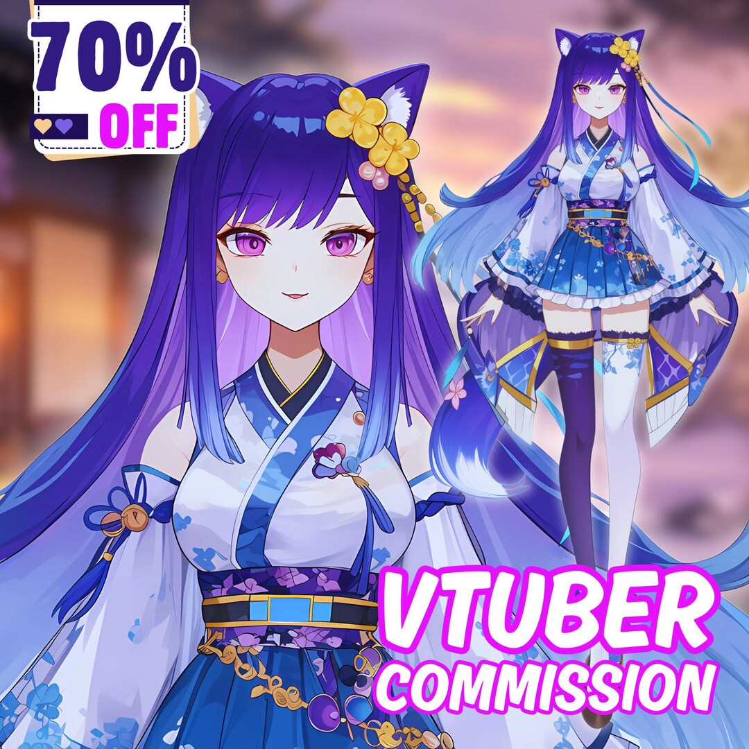 Custom Live2d Vtuber Model Vtuber Commission Custom Vtuber Design Live ...