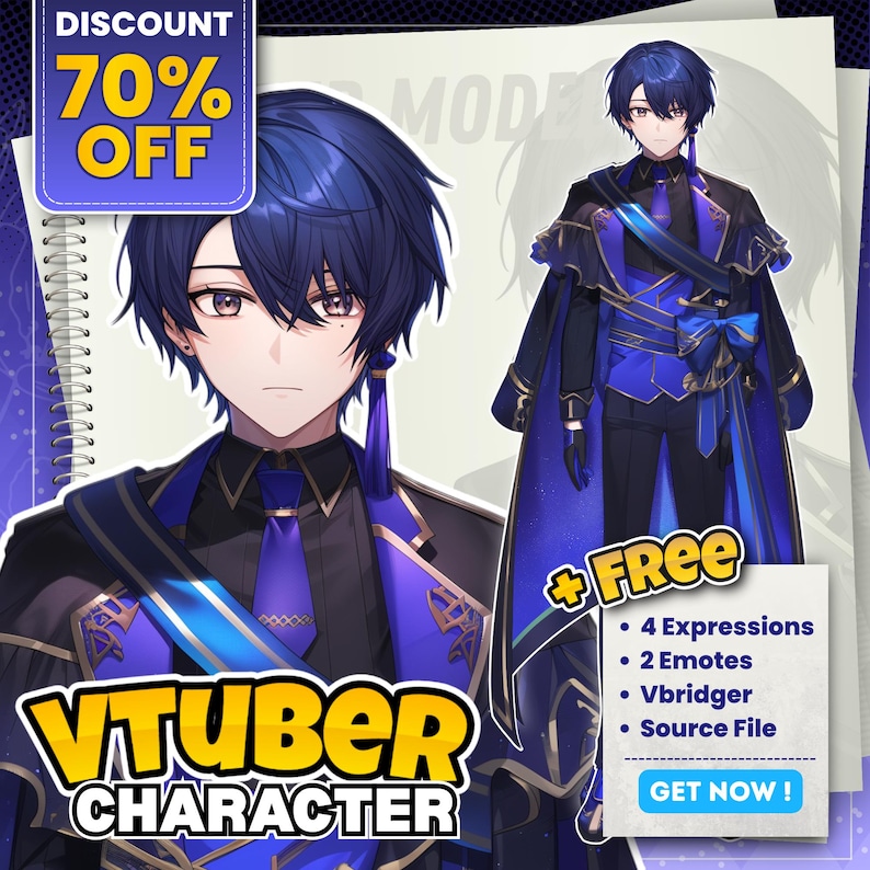 Custom Vtuber Live2d Model | Personalized Anime Avatar Vtuber ...