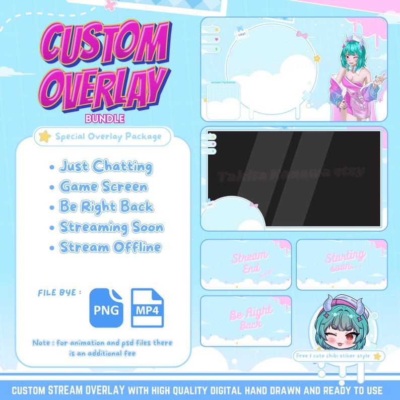 Custom Stream Overlay, Game Overlay, Chat Overlay, Twitch Panel, Be ...