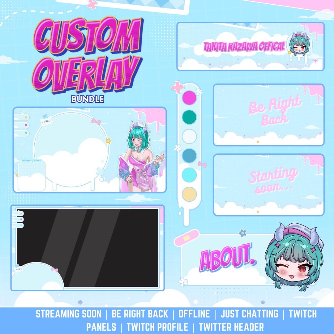 Custom Stream Overlay, Game Overlay, Chat Overlay, Twitch Panel, Be ...
