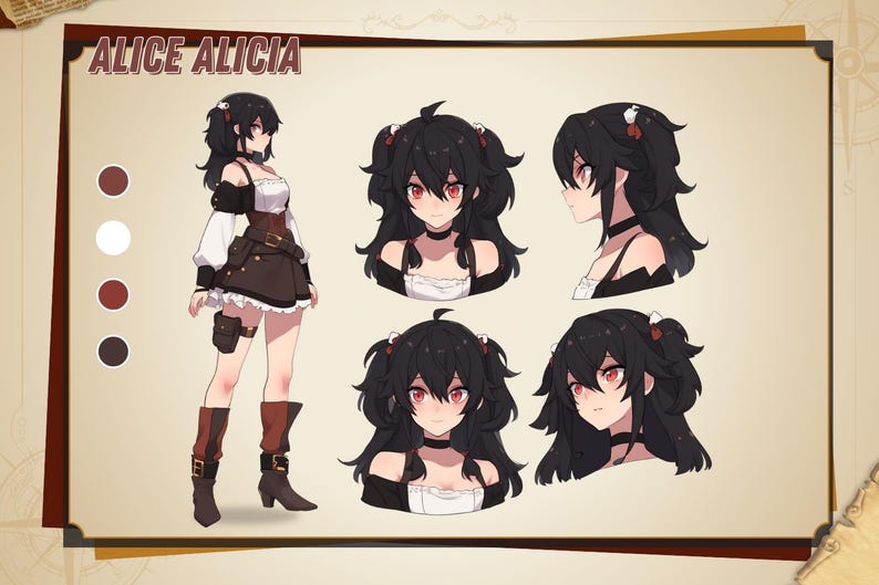 Custom Character Sheet: Vtuber Model, Dnd, Furry, Anime Art Design ...