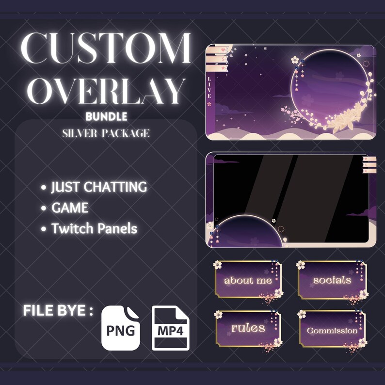 Custom Stream Overlay, Schedule,game Overlay, Chat Overlay for Your ...