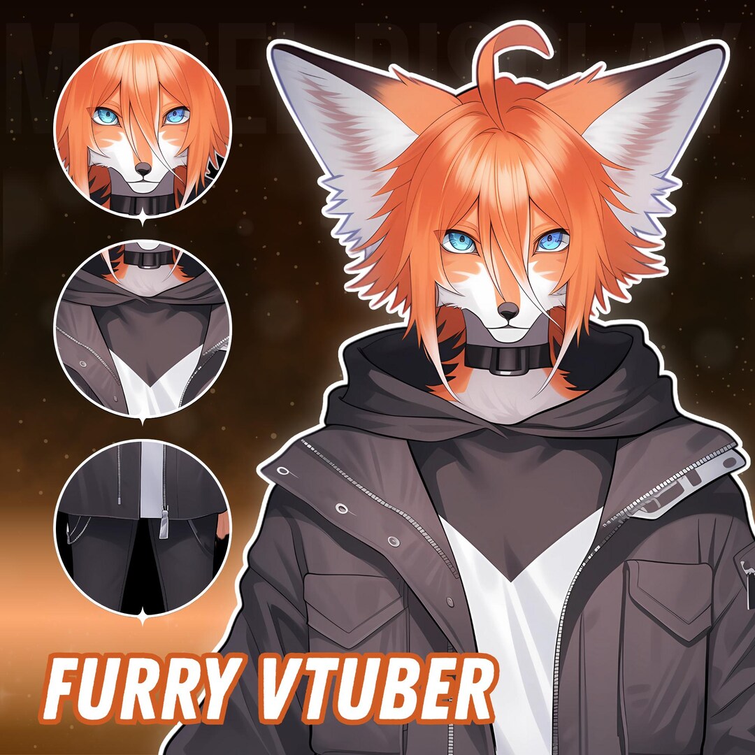 Custom Live2d Furry Vtuber Model | Vtuber Commission | Live2d Model ...