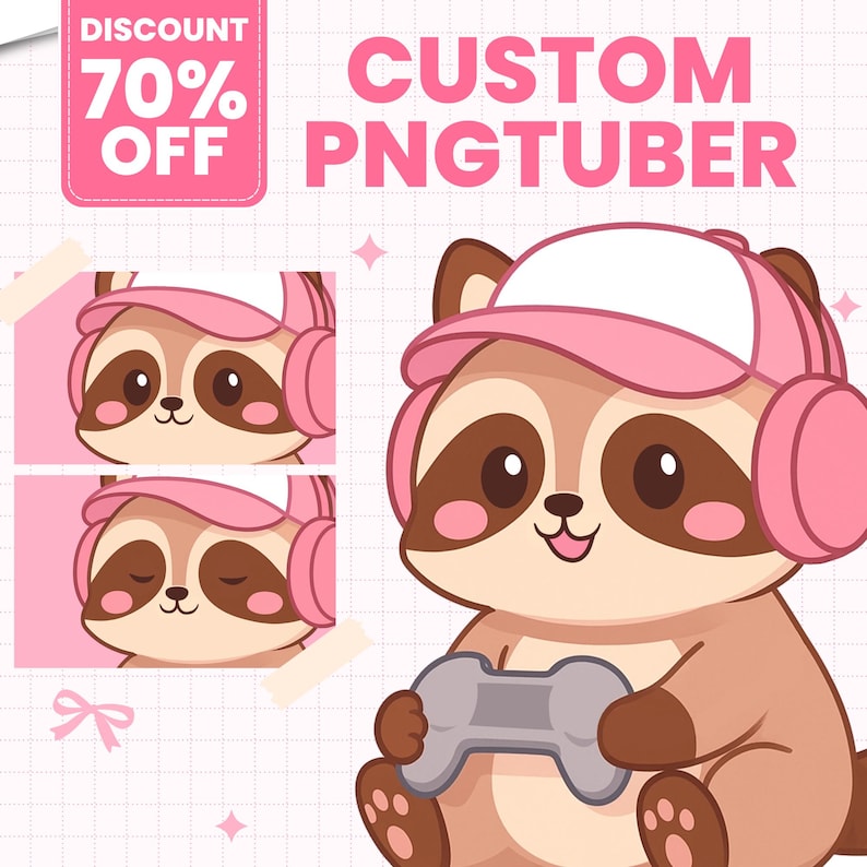 Pngtuber Custom Animal Avatar, Personalized Design for Streamers ...