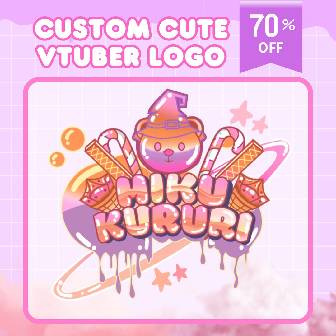 Custom Vtuber Logo Kawaii, Cute and Animated for Your Vtuber or ...