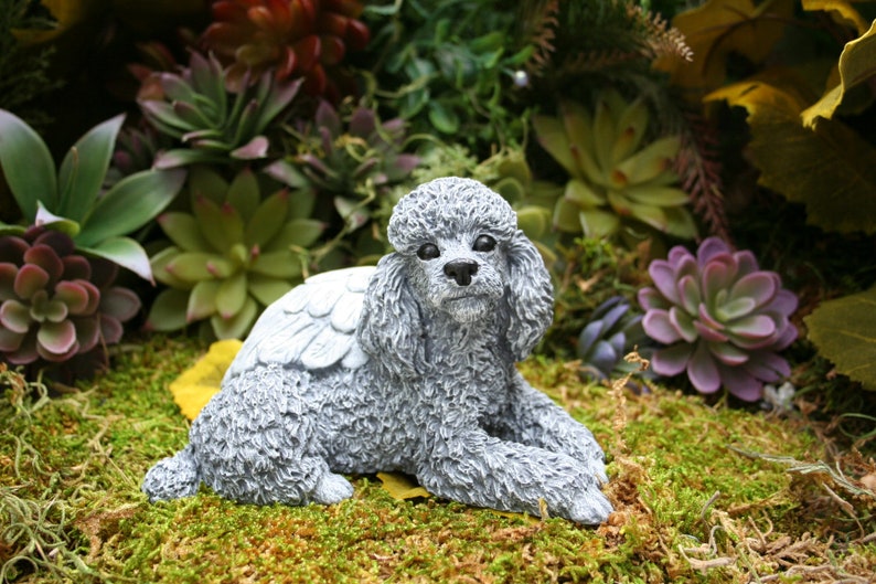 Poodle Angel Dog Statue Miniature or Standard Poodle - Etsy