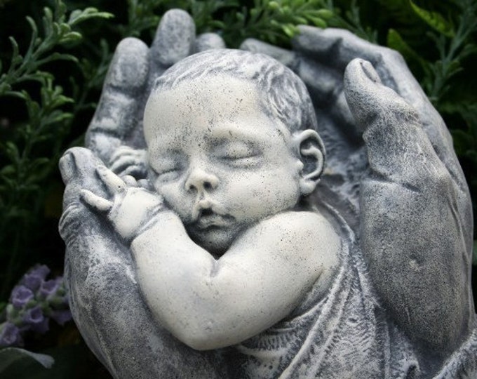 PRECIOUS BABY SCULPTURE - Memorial Concrete Outdoor Garden Statue - Etsy